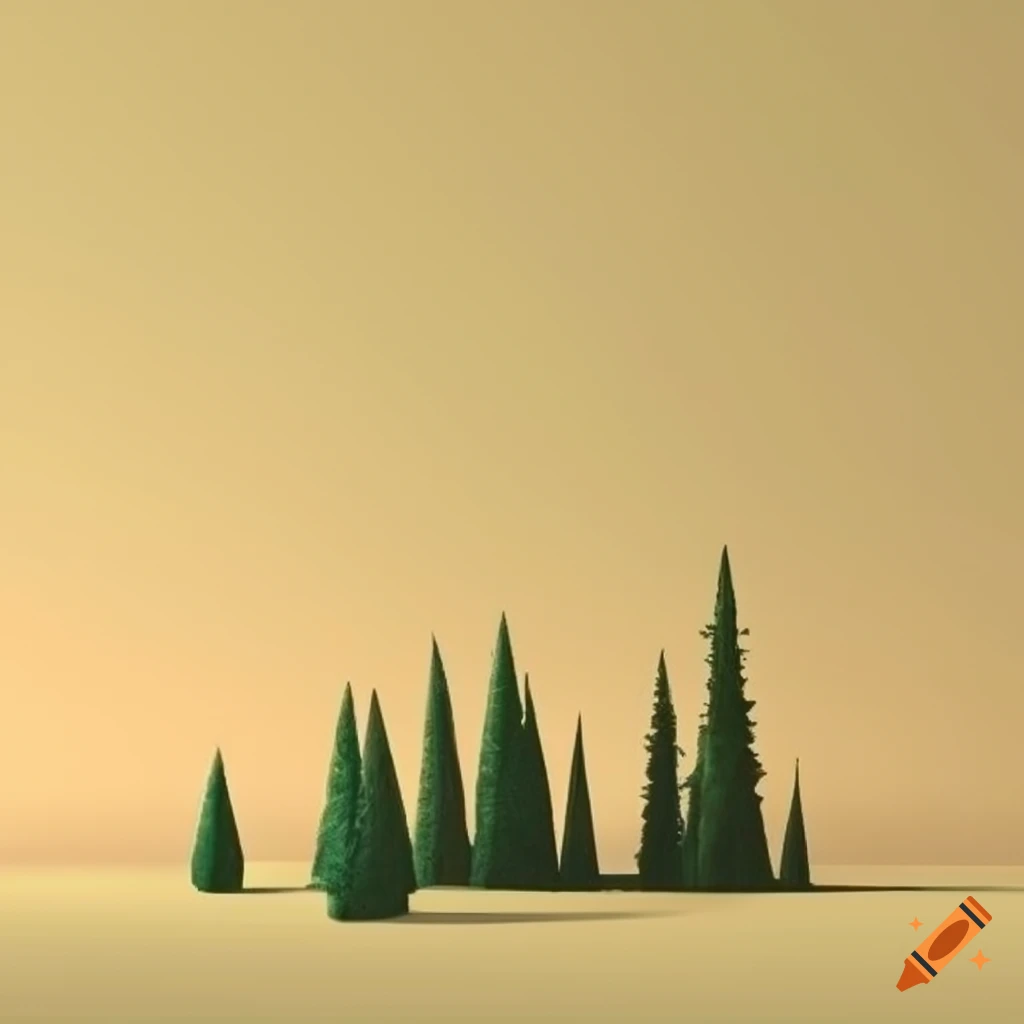 Minimalistic forest on Craiyon