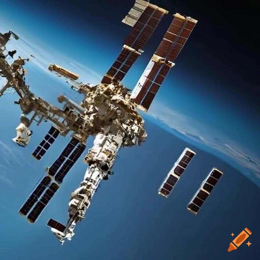 Futuristic iss like spacestation
