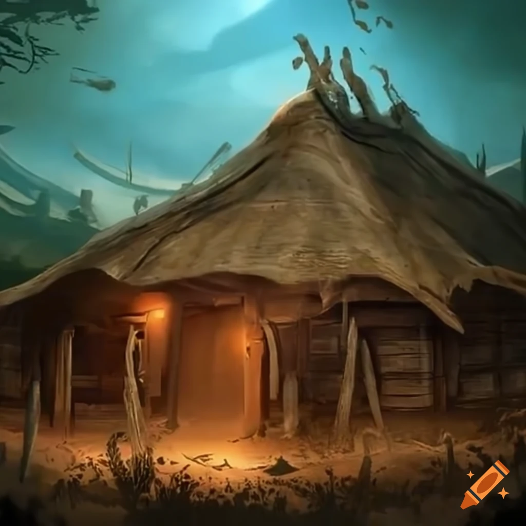 Primitive settlement on Craiyon