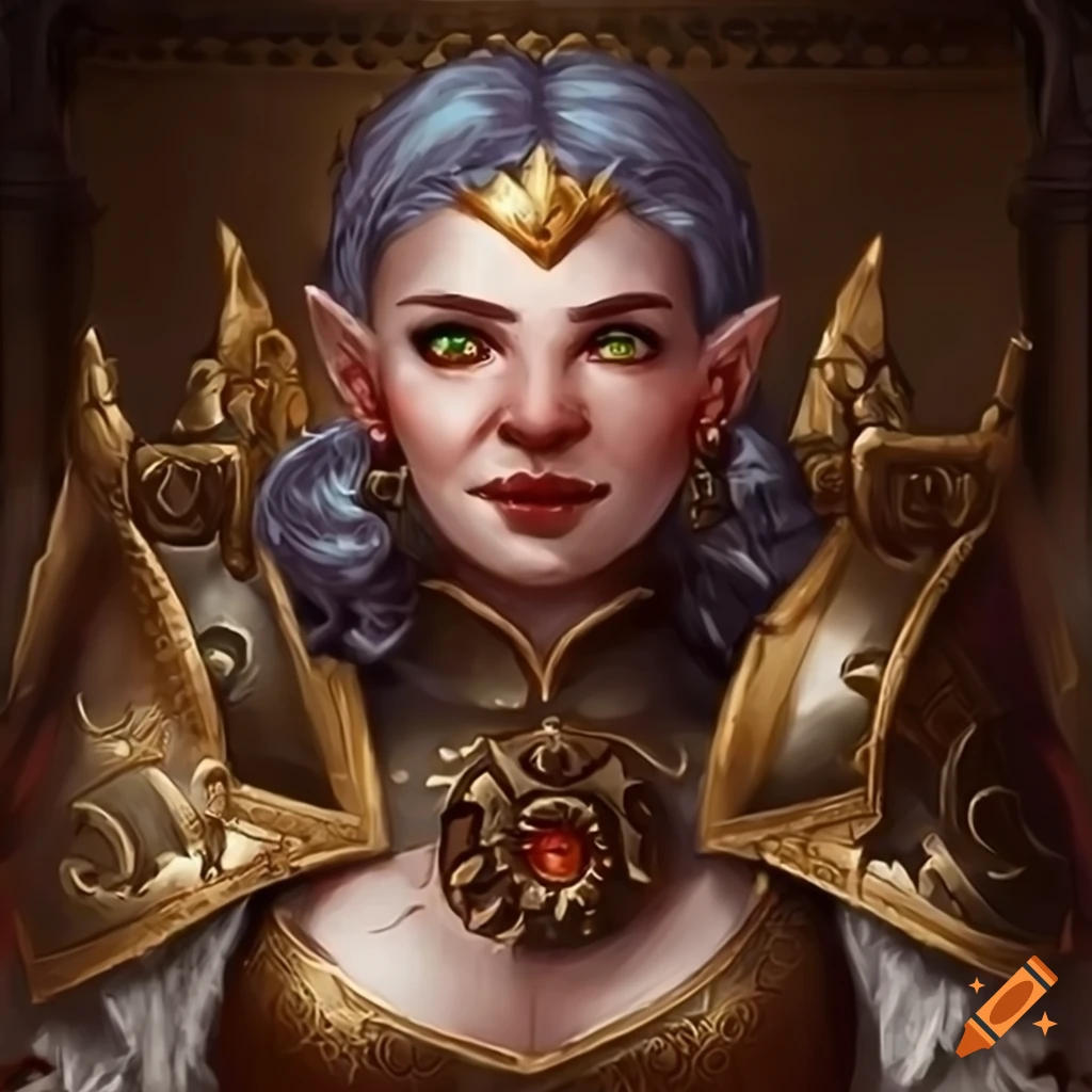 Dnd, fantasy, dwarf, women, queen on Craiyon