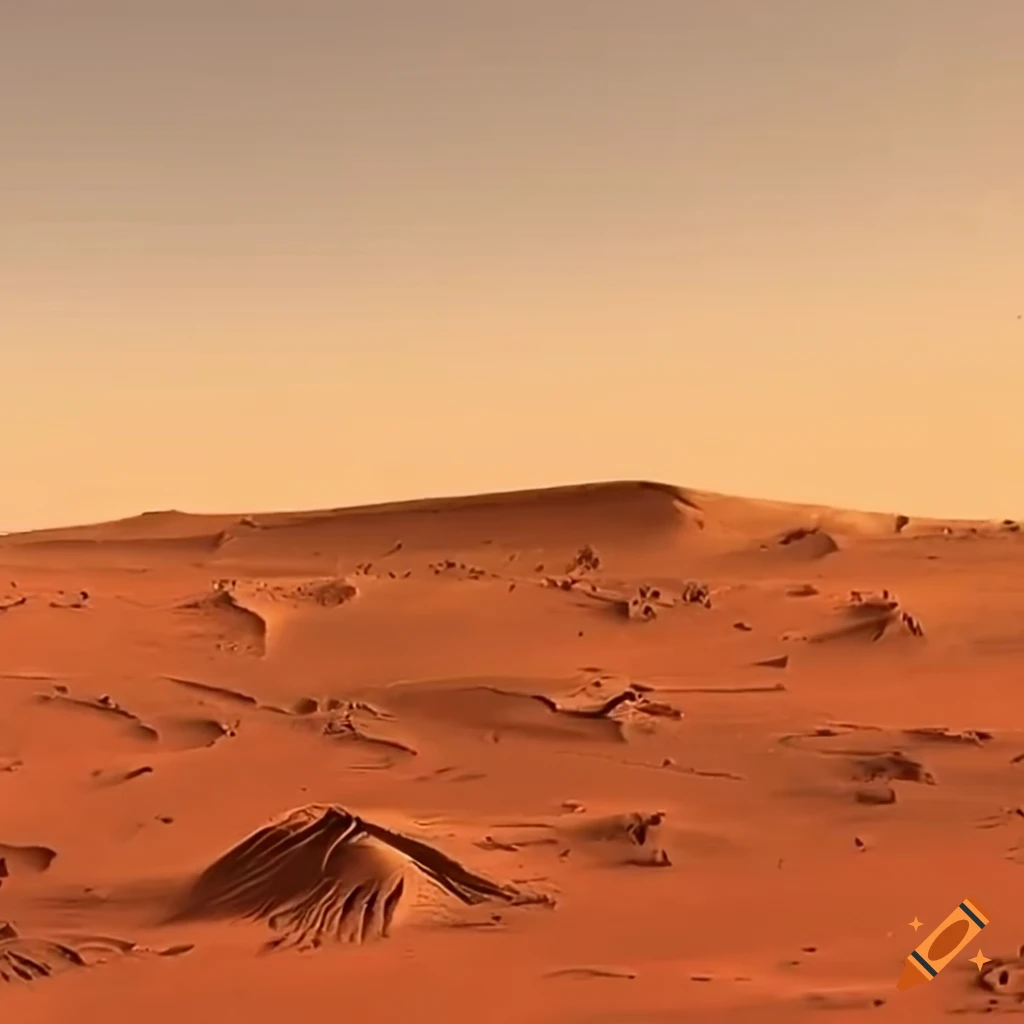 The mysterious and dark terrain of mars' surface