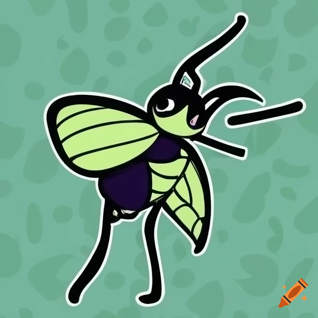 Humanoid firefly, bug fables art style