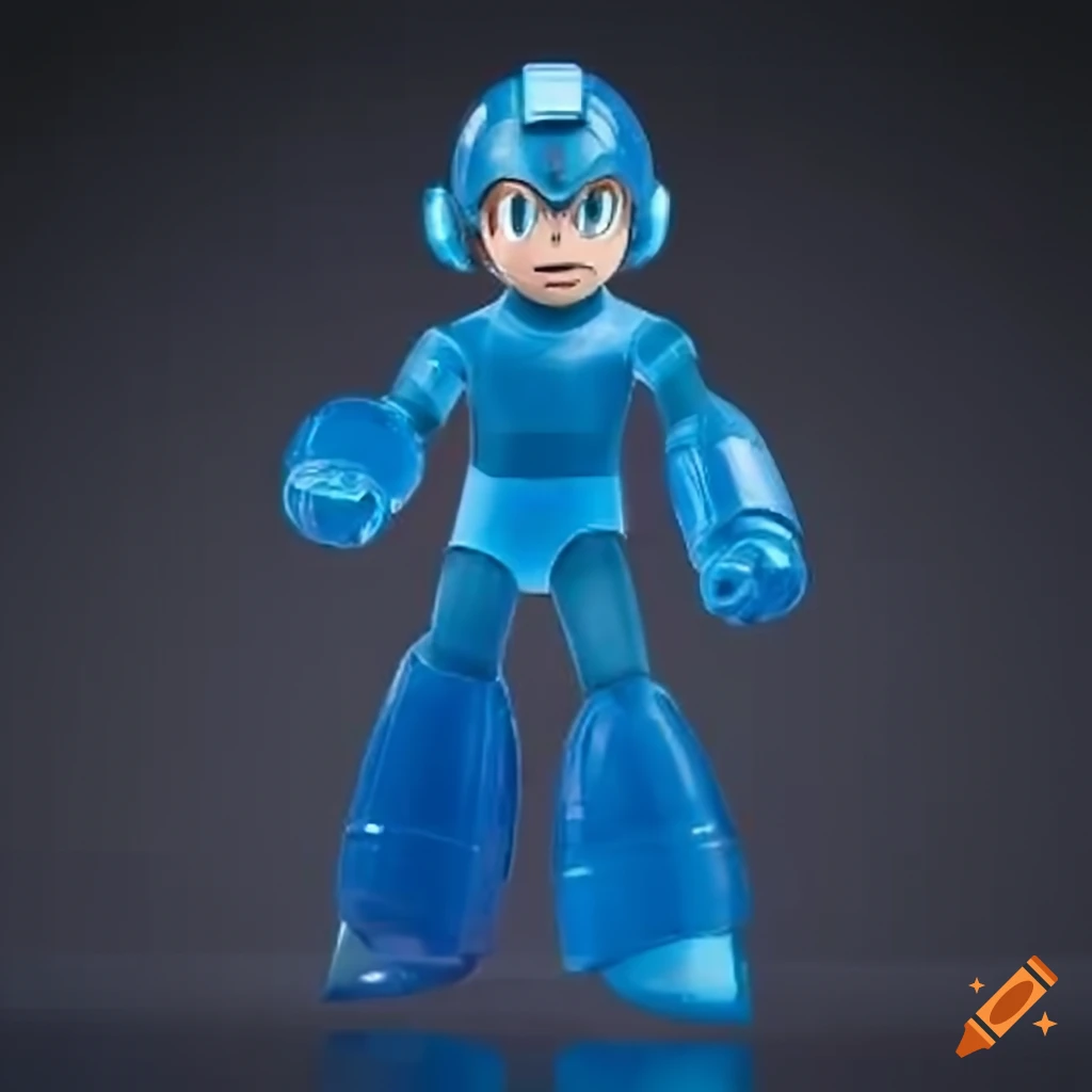 Transparent mega man on Craiyon