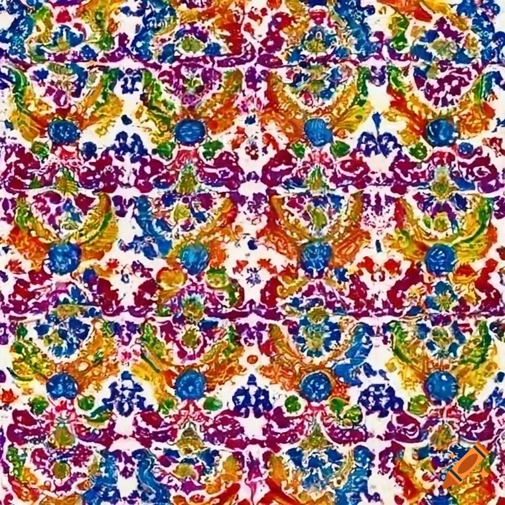 Various batik patterns in bright and bold colors