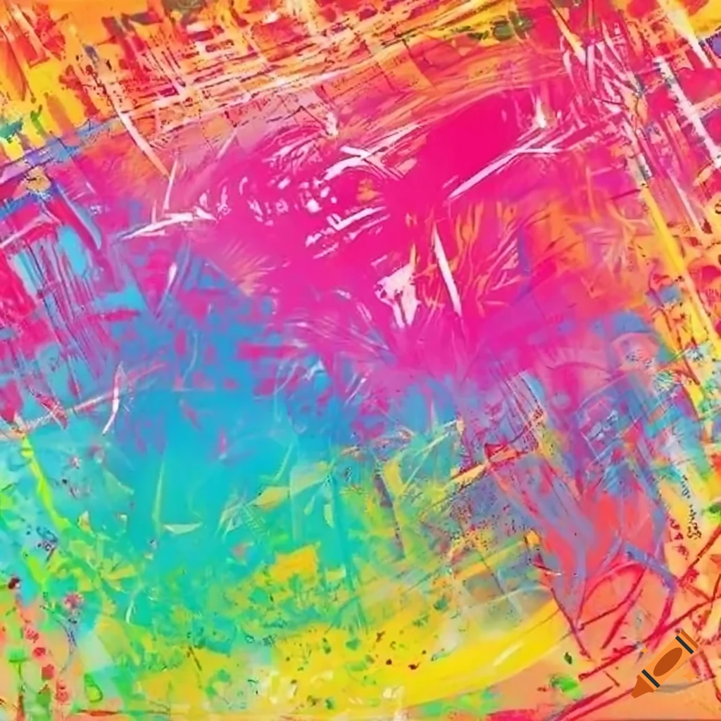 Scribbles on scrapbook paper on Craiyon