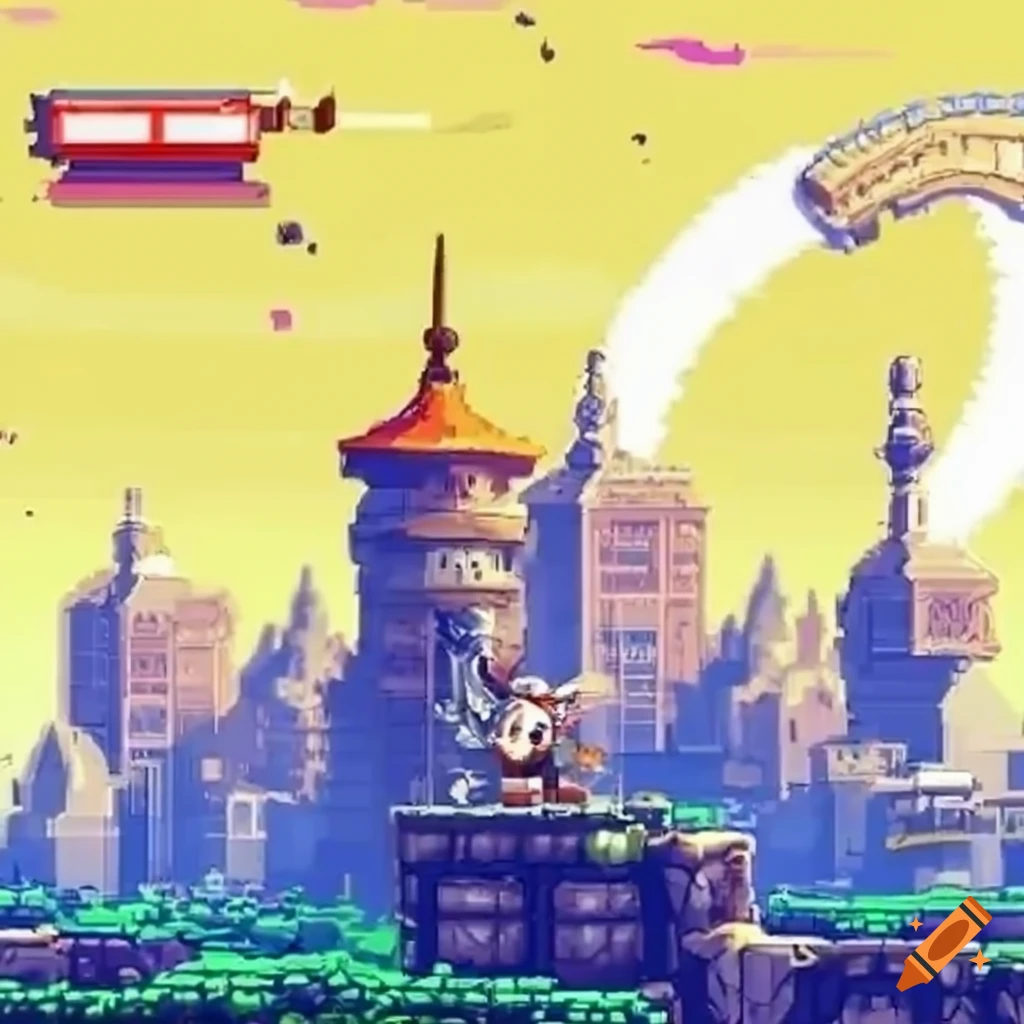 2d side-scrolling european cityscape level for a metroidvania video ...