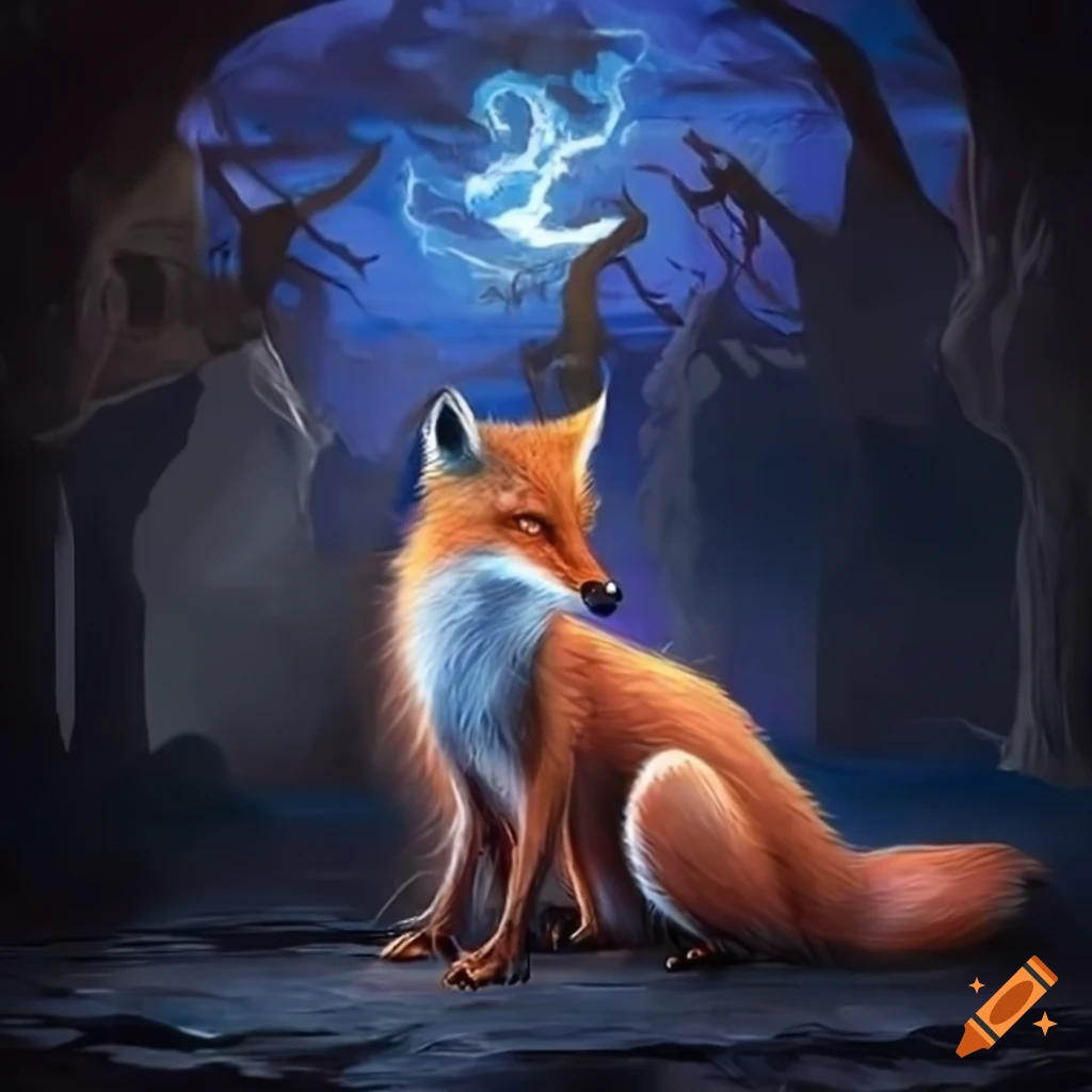 Fox wizard on Craiyon