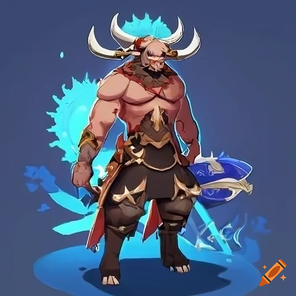 Anime Minotaur Warrior