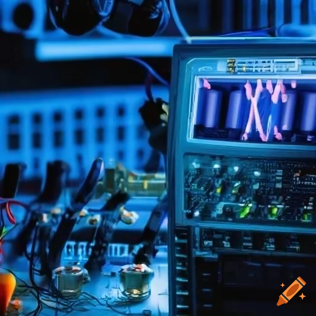 Complex electrical system from a physics laboratory using circuit ...