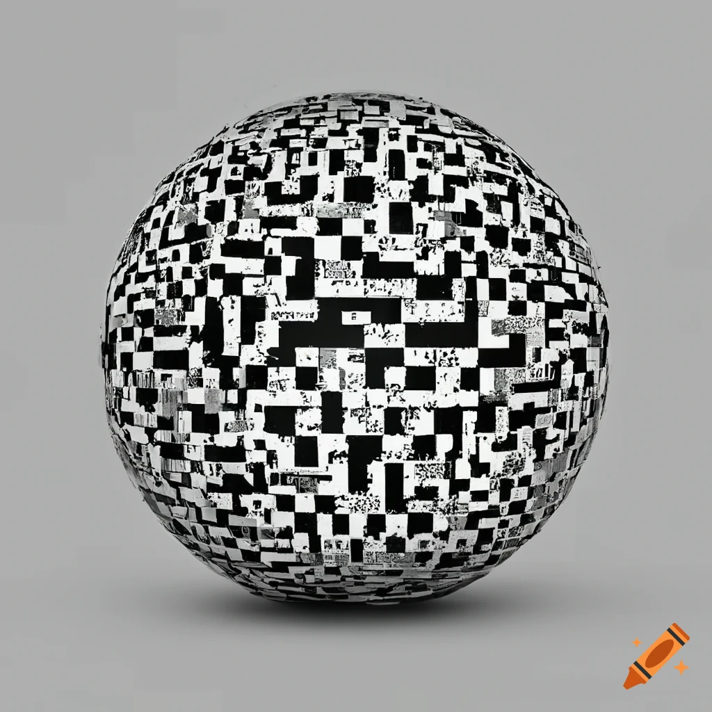 Sphere. qr code pattern on Craiyon