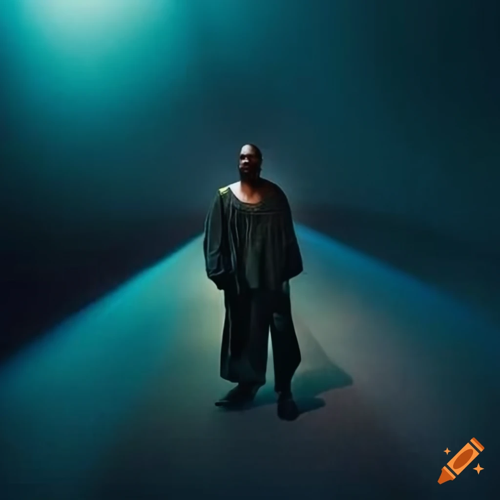 Generate a cover for my new spotify playlist "Genre Fusion: Kanye's ...