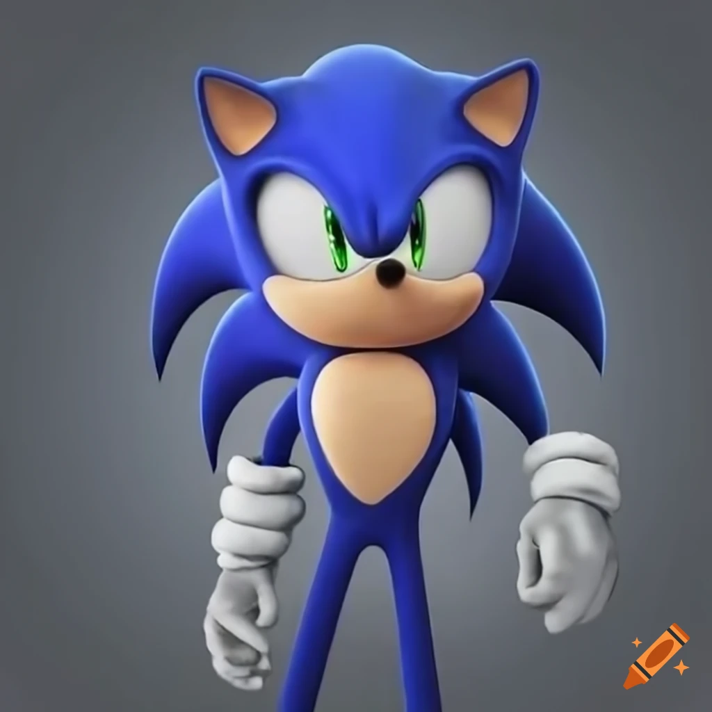 Sonic in a formal suit on a tuxedo on a celebrity event