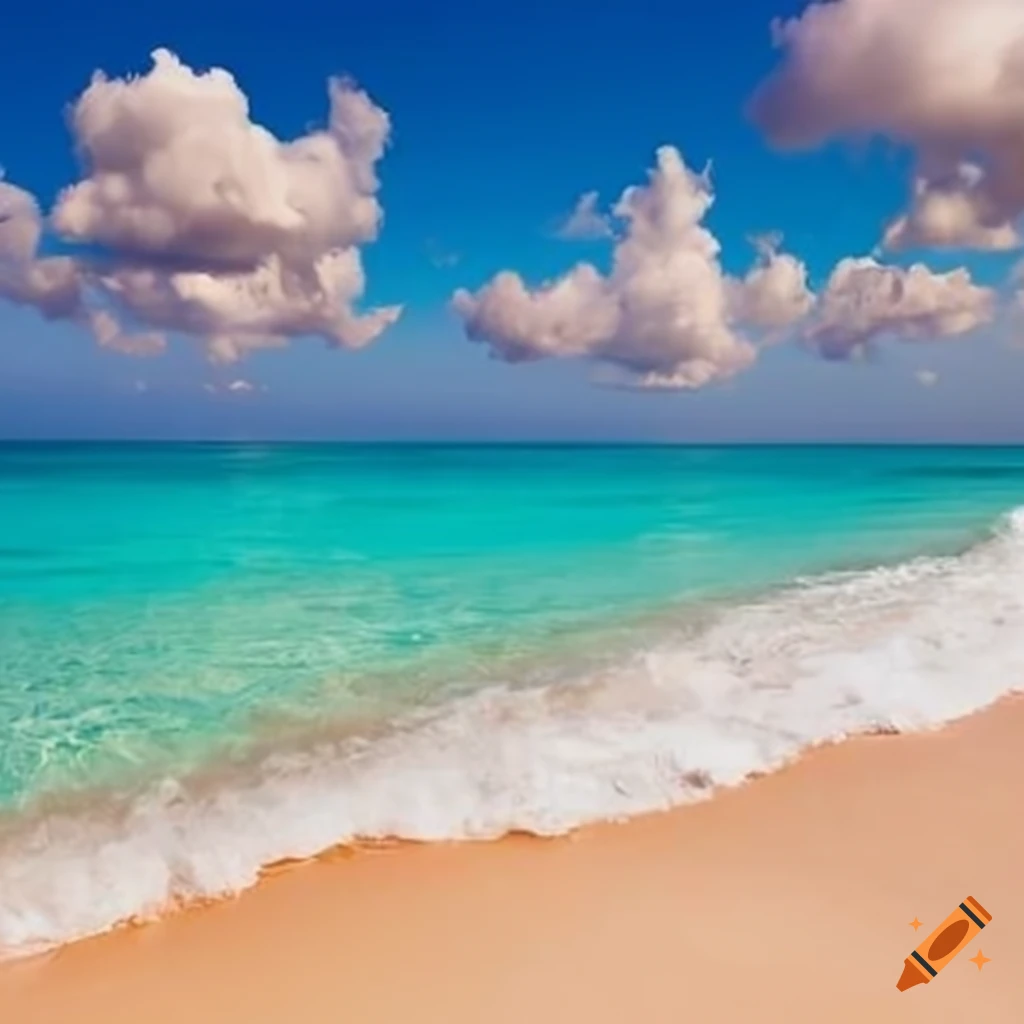 Colorful caribbean sea