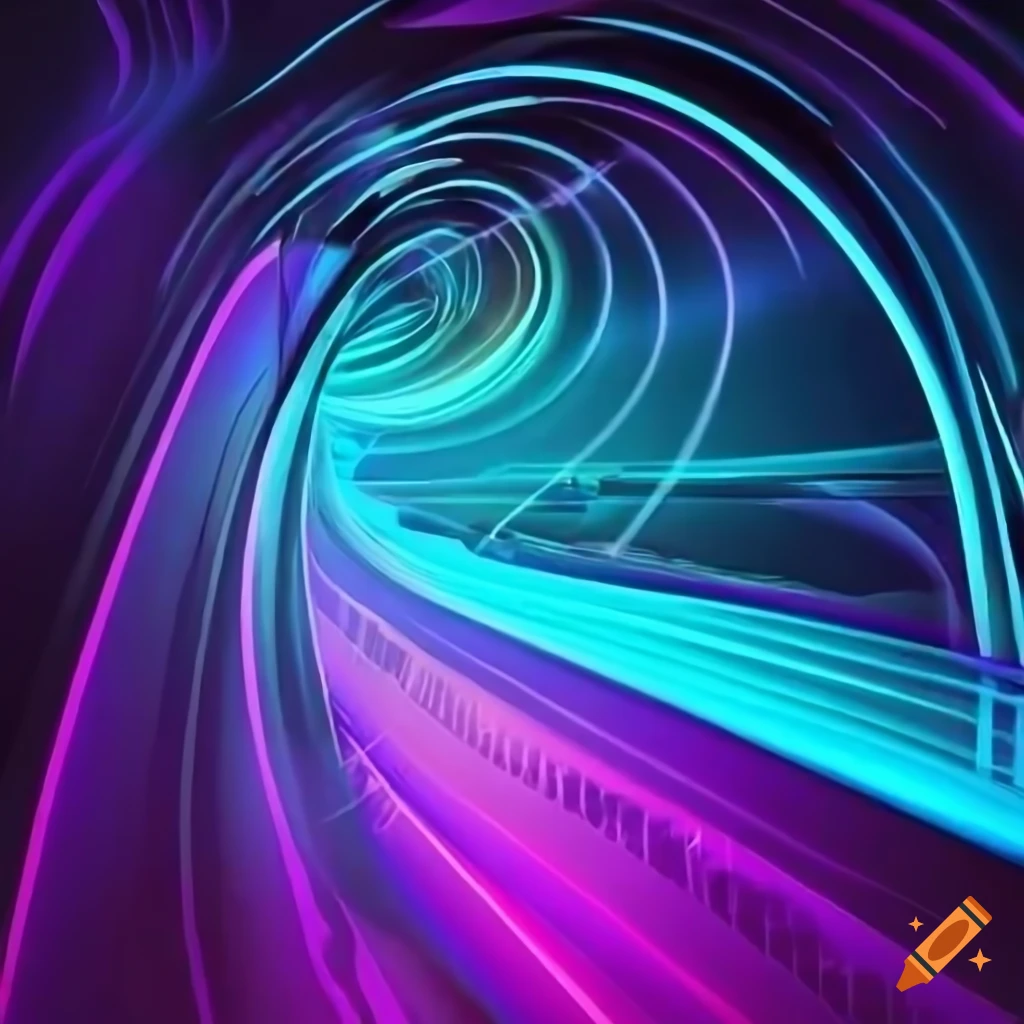 Metaverse themed background fast lines