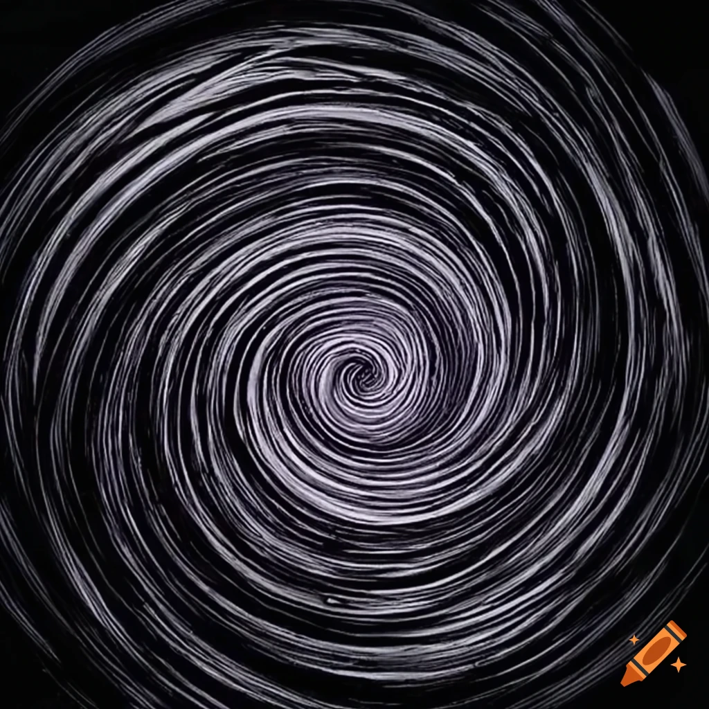 An abstract vortex graphic for playing card named 'confusion'