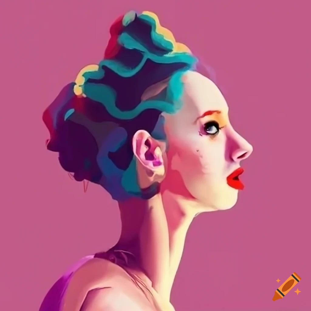 Dancer on the scene in wes anderson style