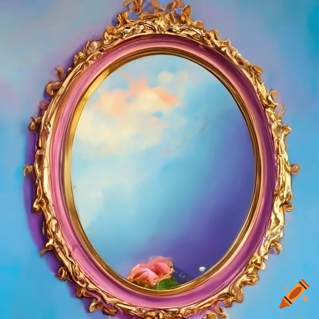 Pink Oval Frame