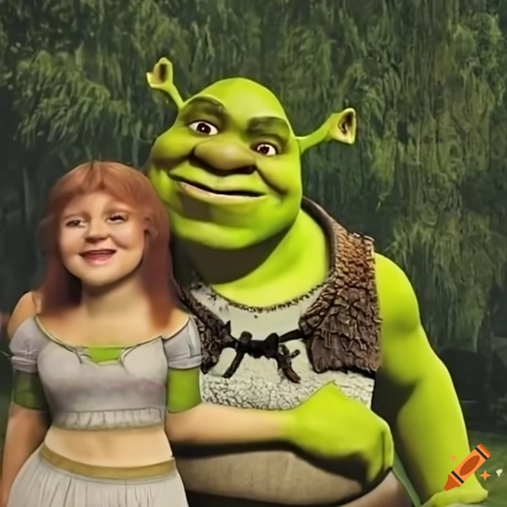 Shrek group photo on Craiyon