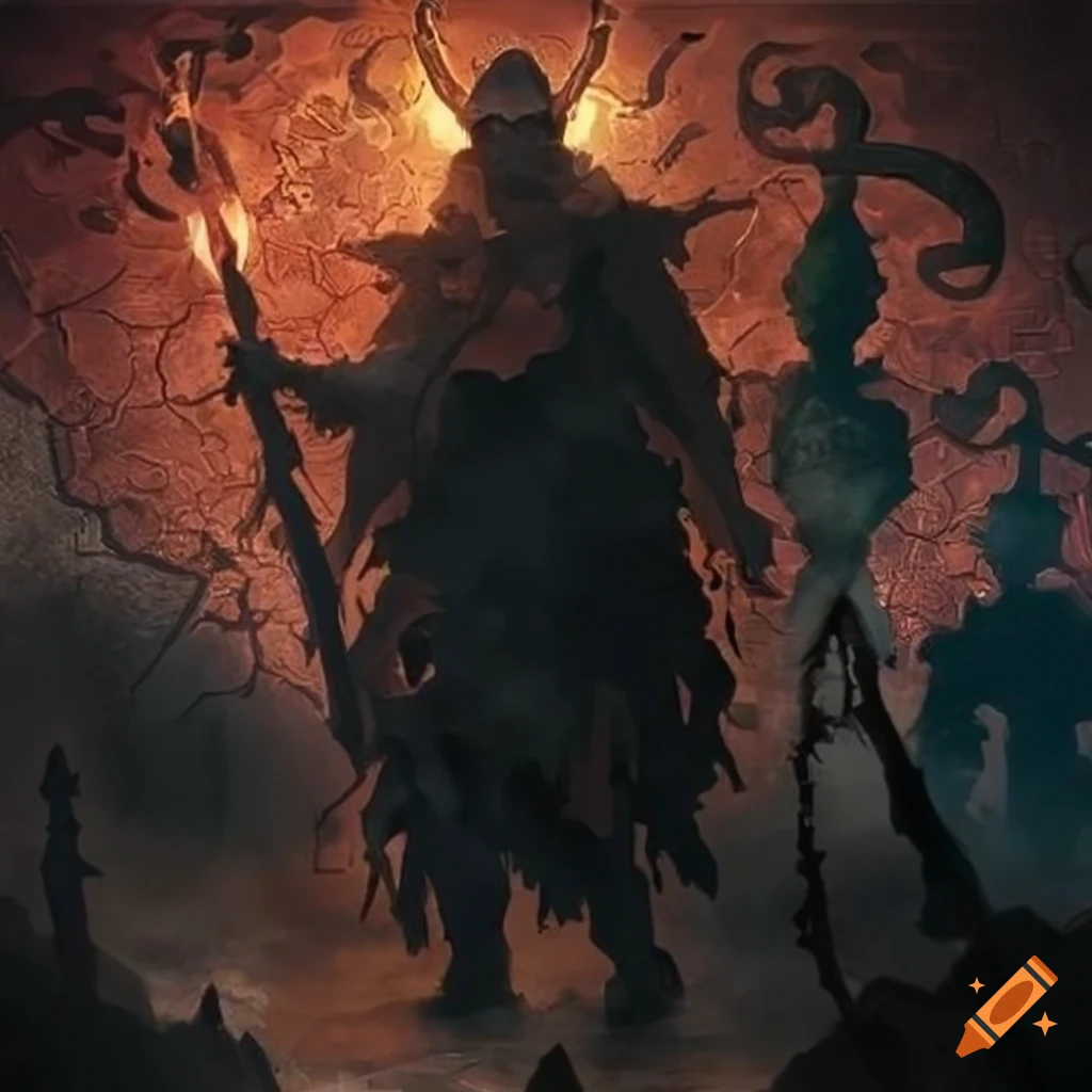 Dark fantasy hex map board game