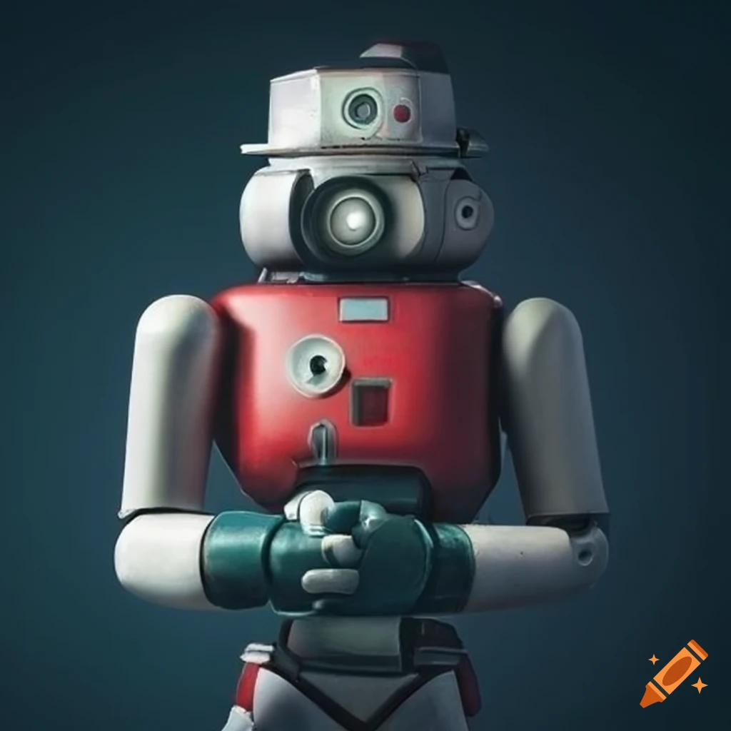 Vintage medic robot sci-fi on Craiyon