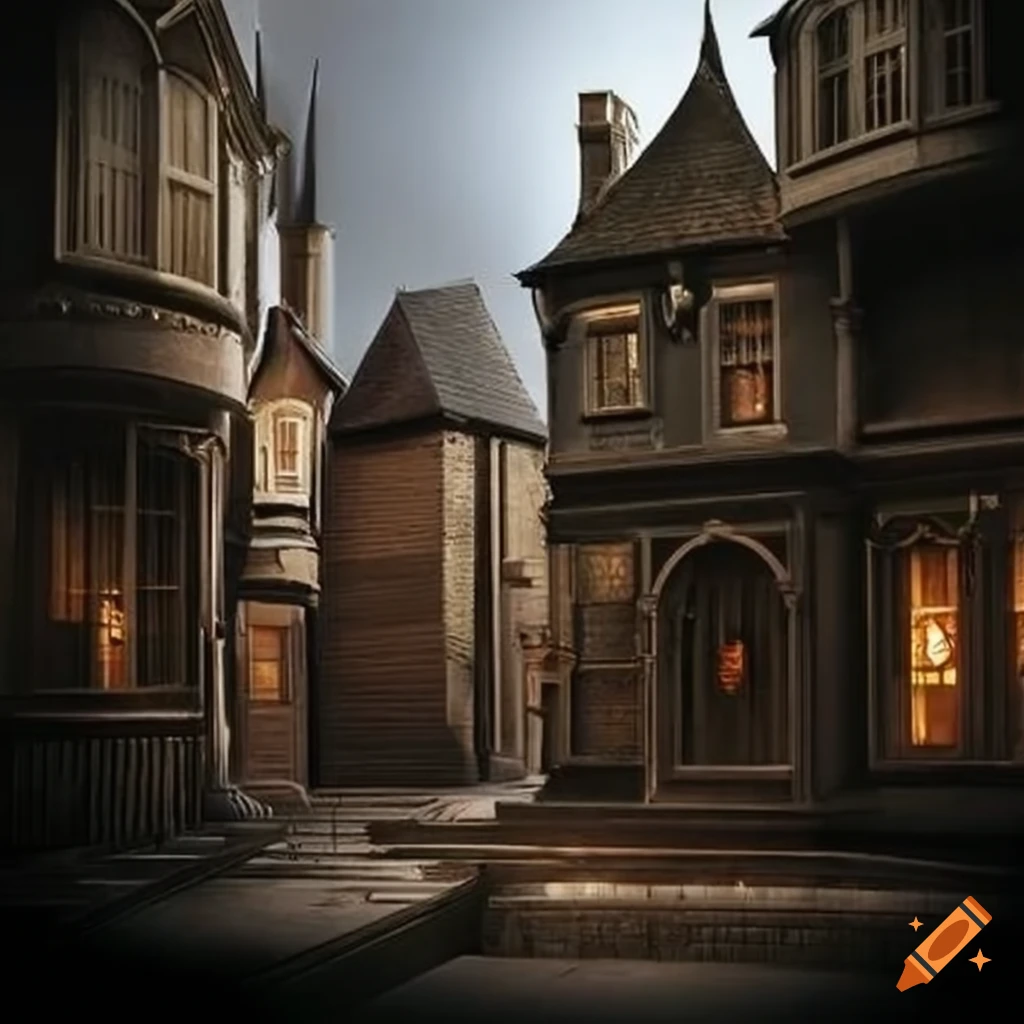 House inspired by harry potter on Craiyon