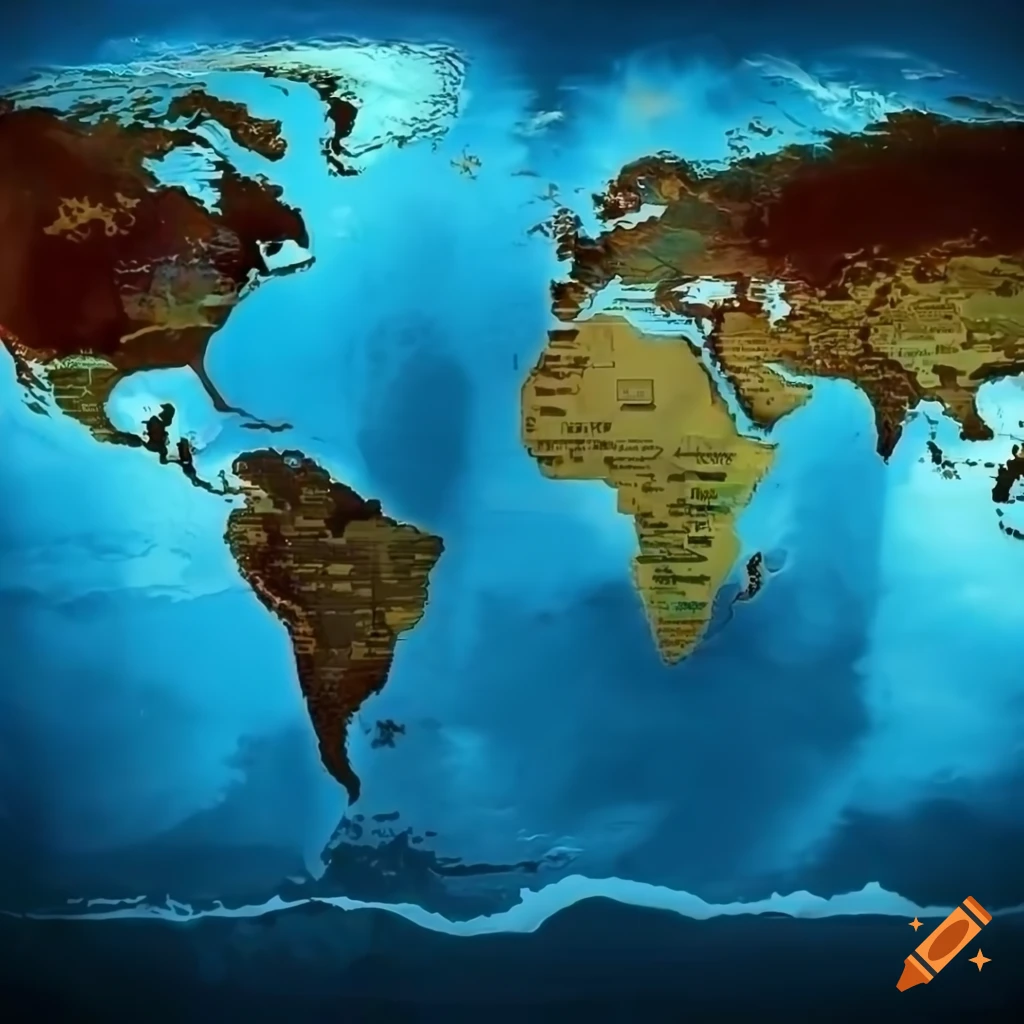 World map 1920px to 1080px on Craiyon