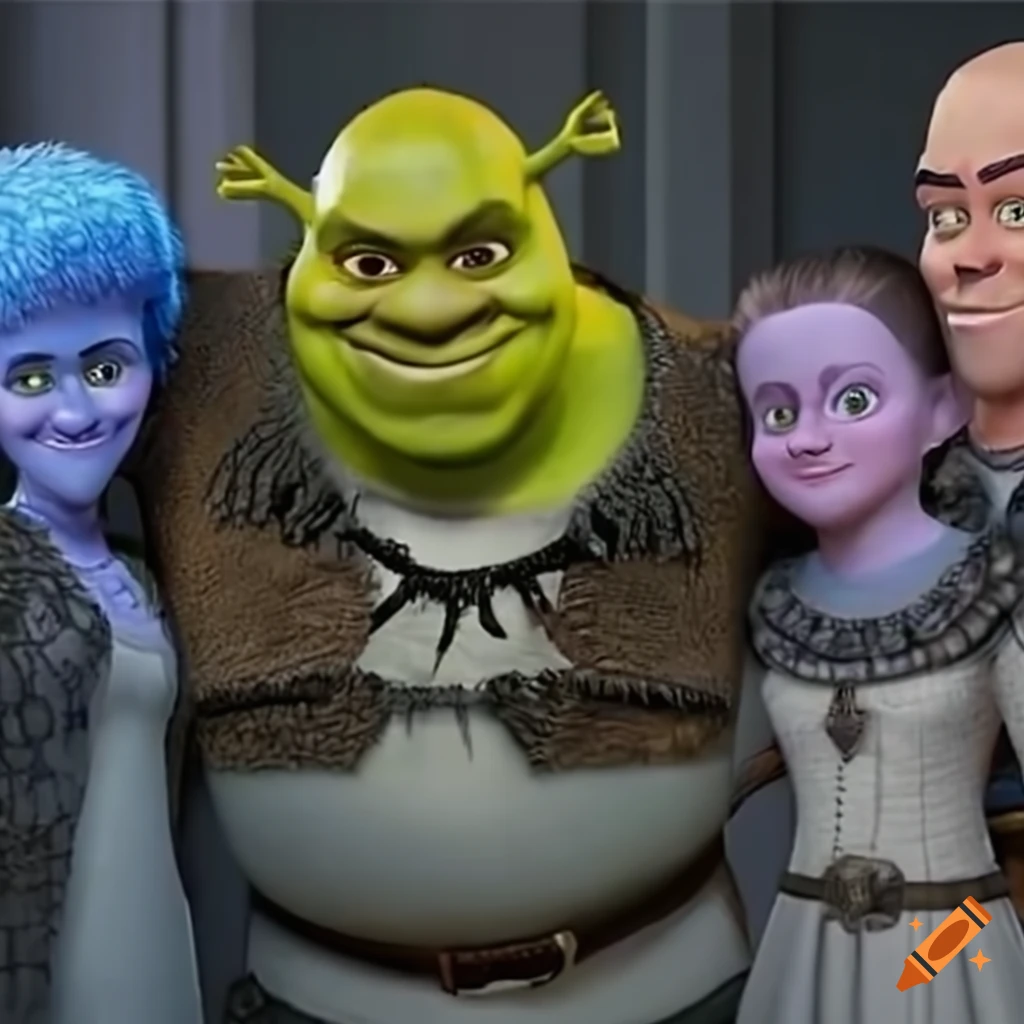 Shrek Megamind Family Photo on Craiyon