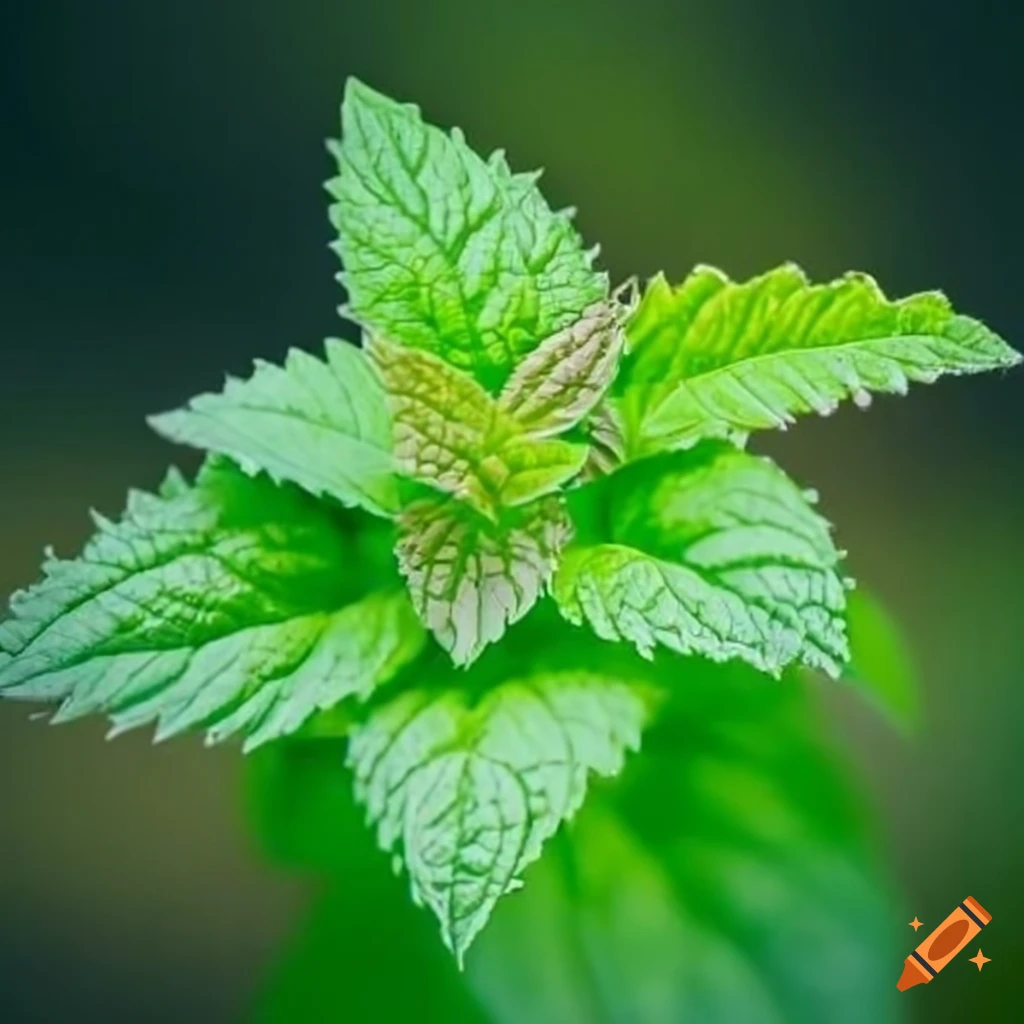 A peppermint plant on Craiyon