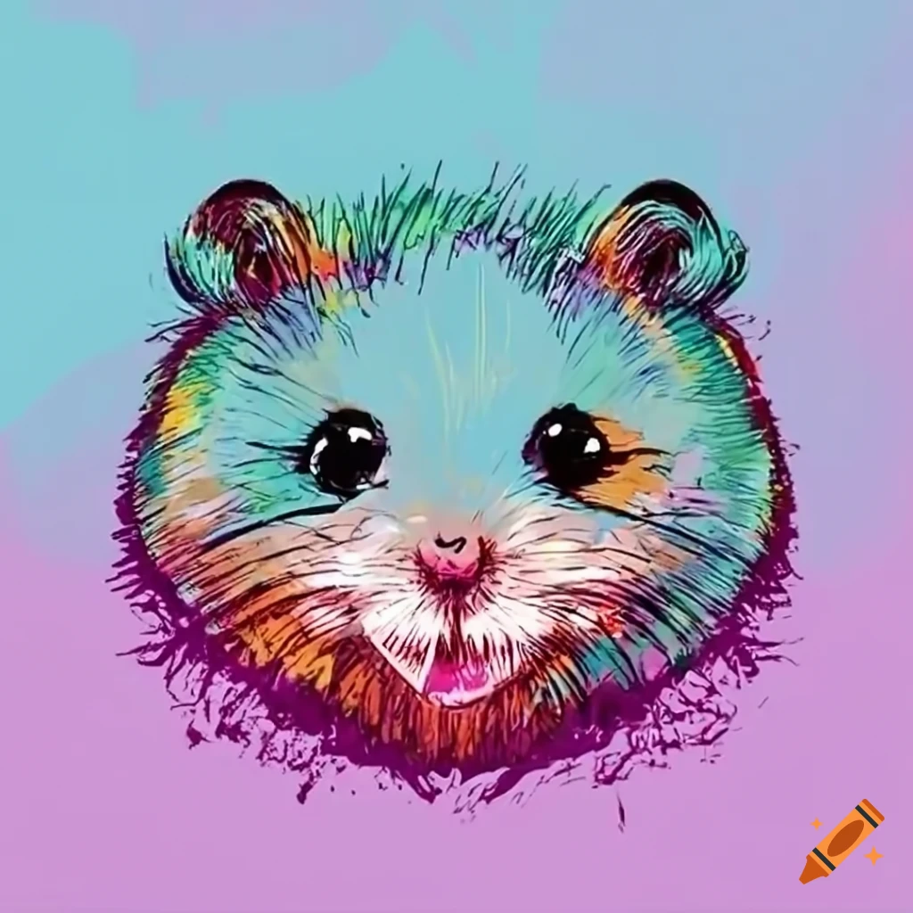 Happy beautiful smile hamster