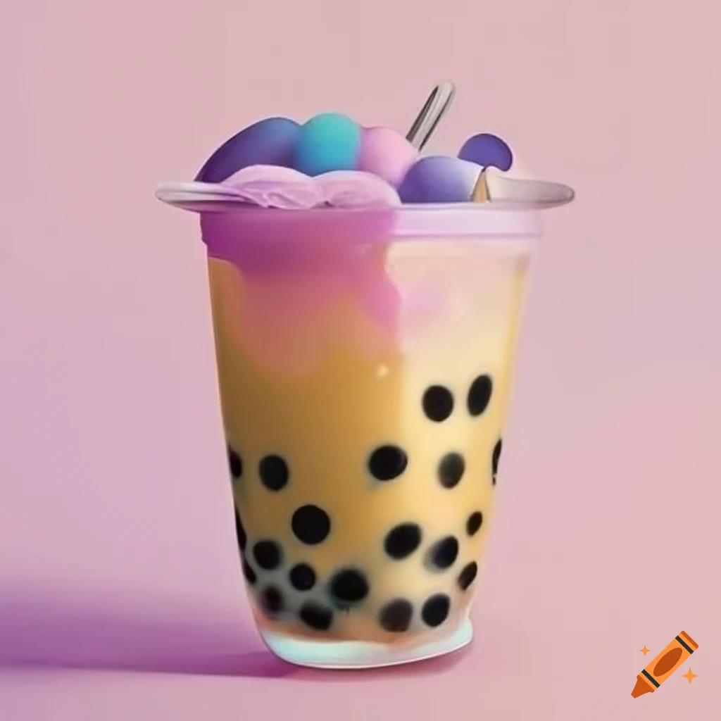 Colourfoul bubble tea