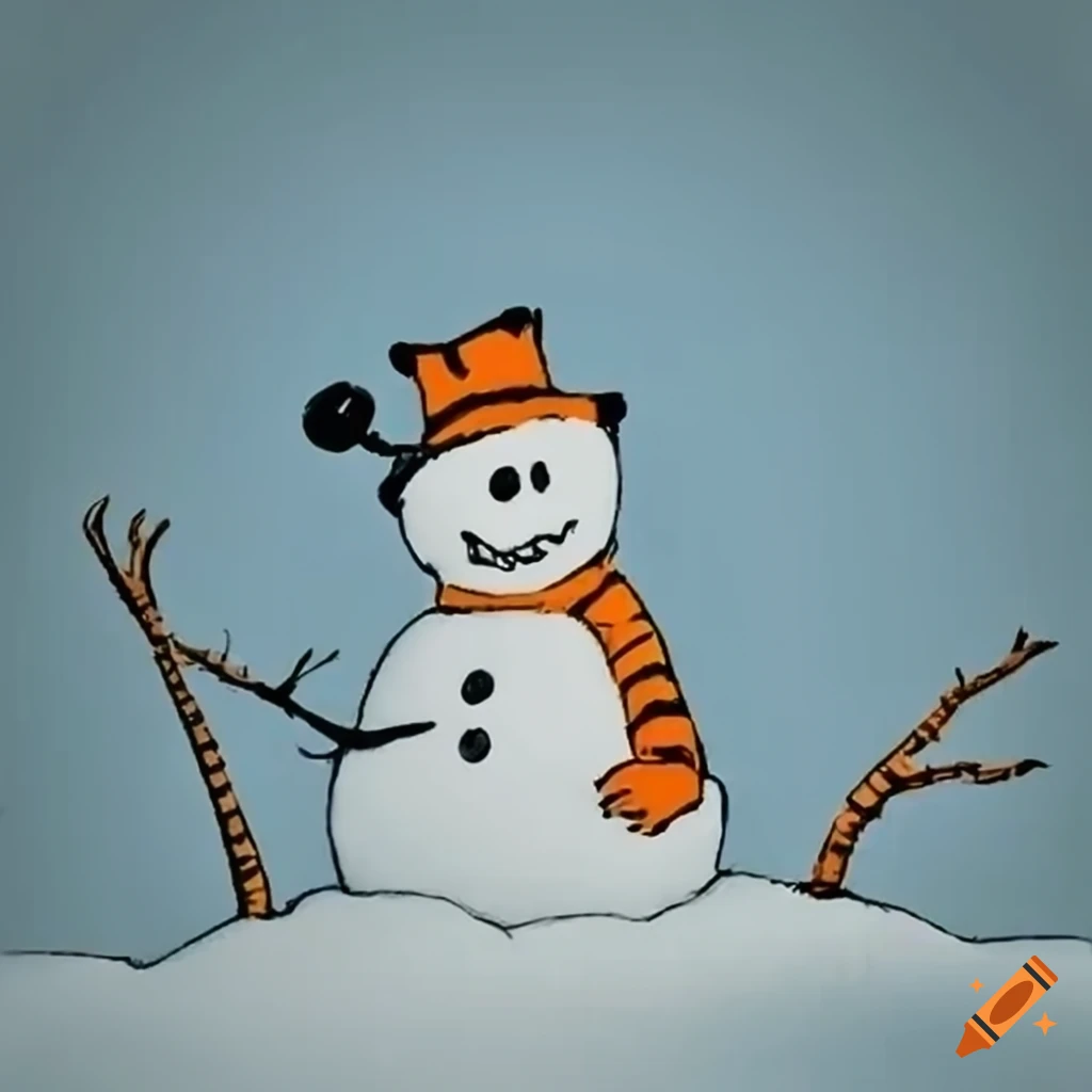 Snowman calvin and hobbes