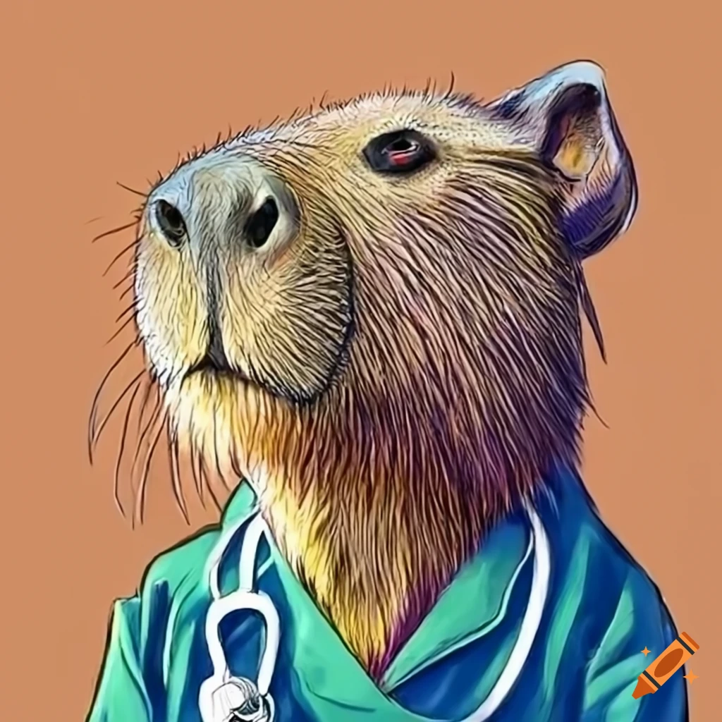 Doctor capybara on Craiyon