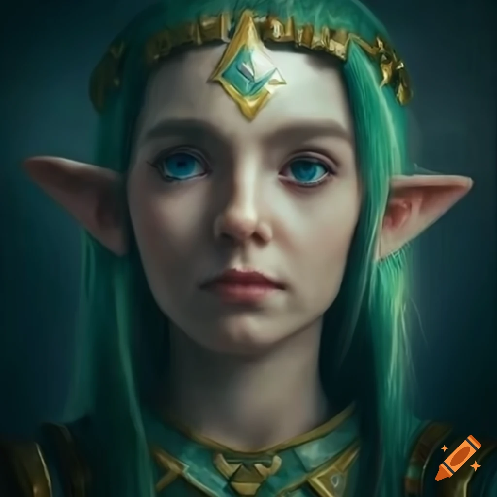 Realistic picture of zelda from legend of zelda