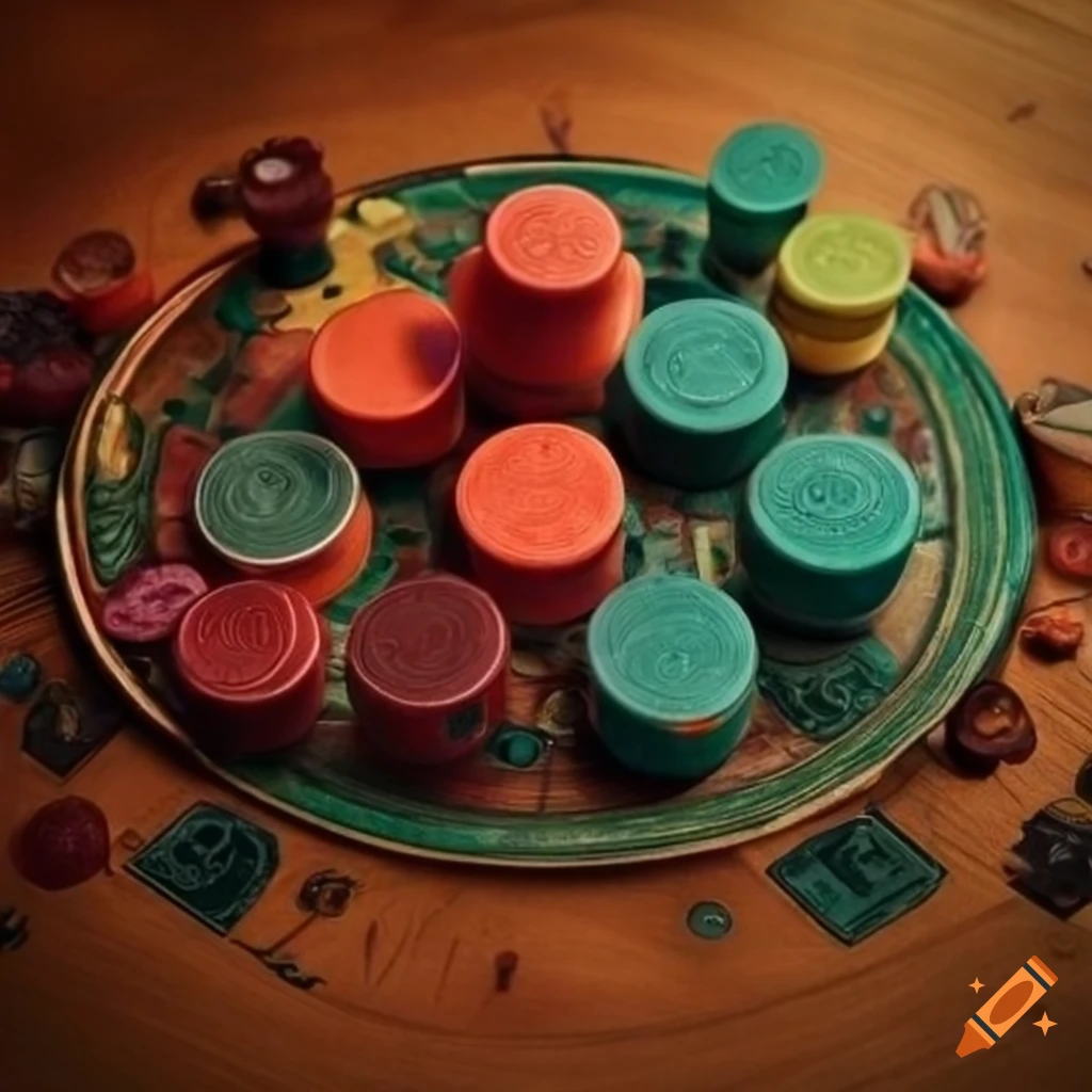 Meeples in a boardgame table