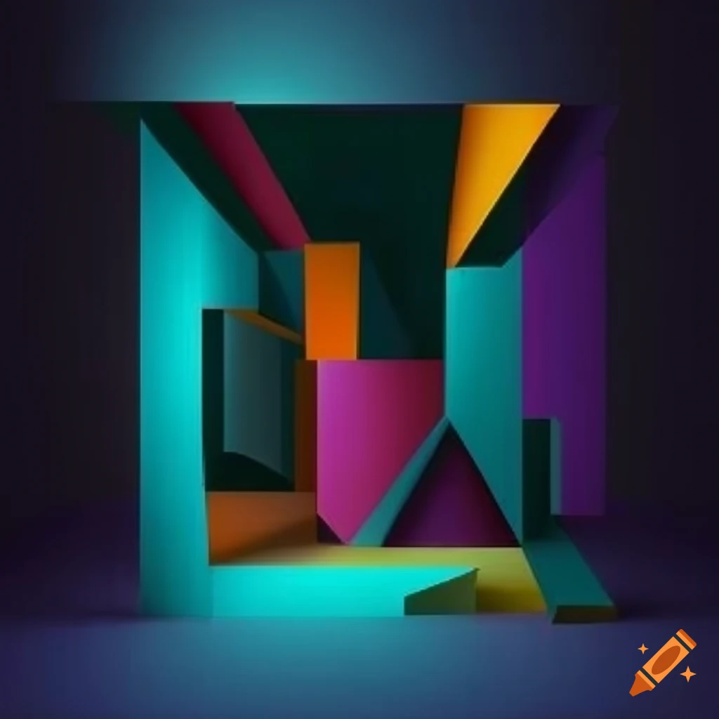 Cubism style isolated environment