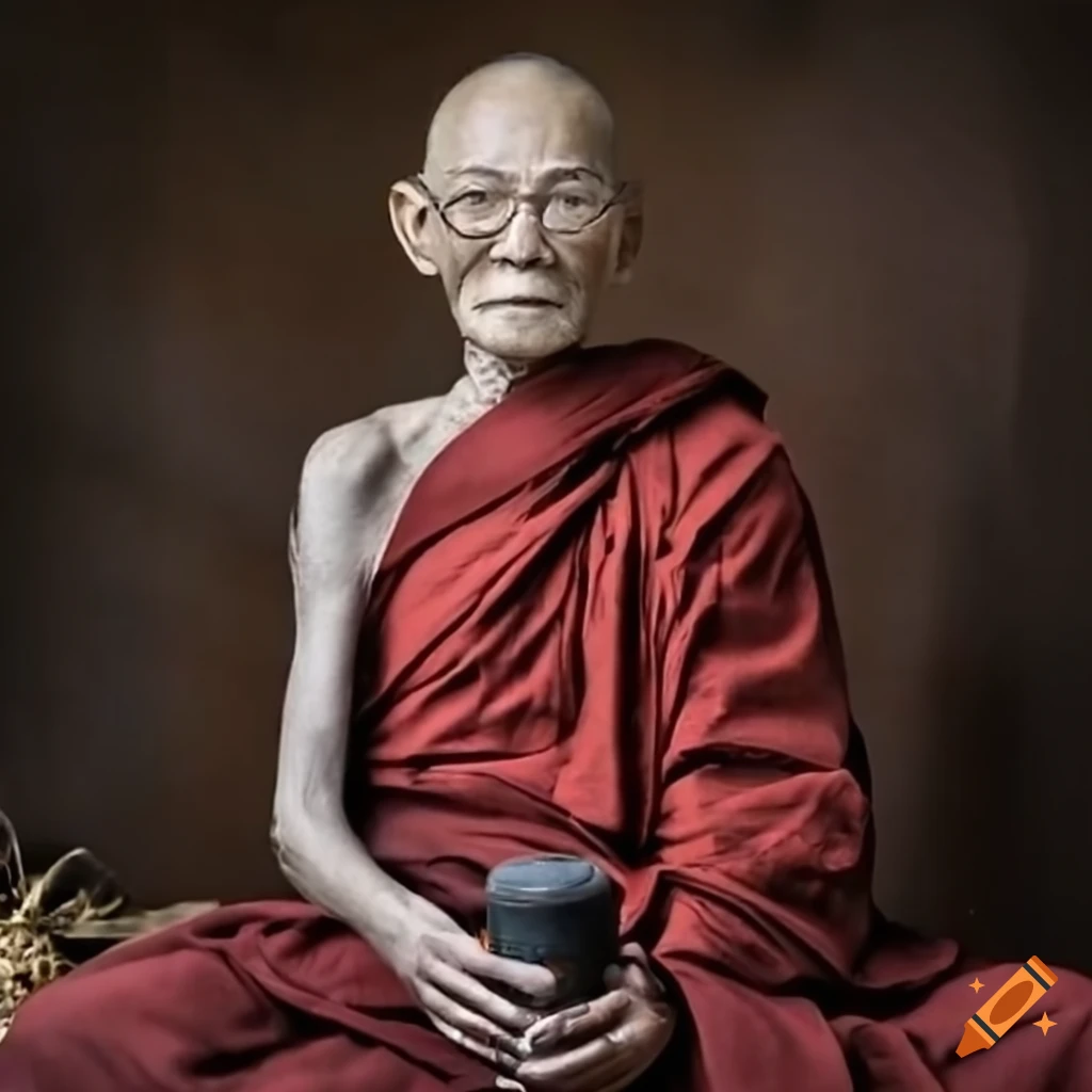 A old monk on Craiyon