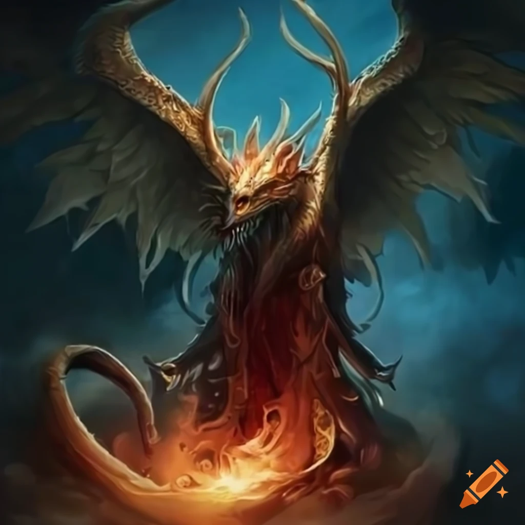 Fantasy mythical creature on Craiyon