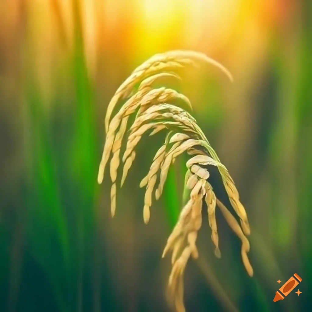 Spring rice paddy field on Craiyon