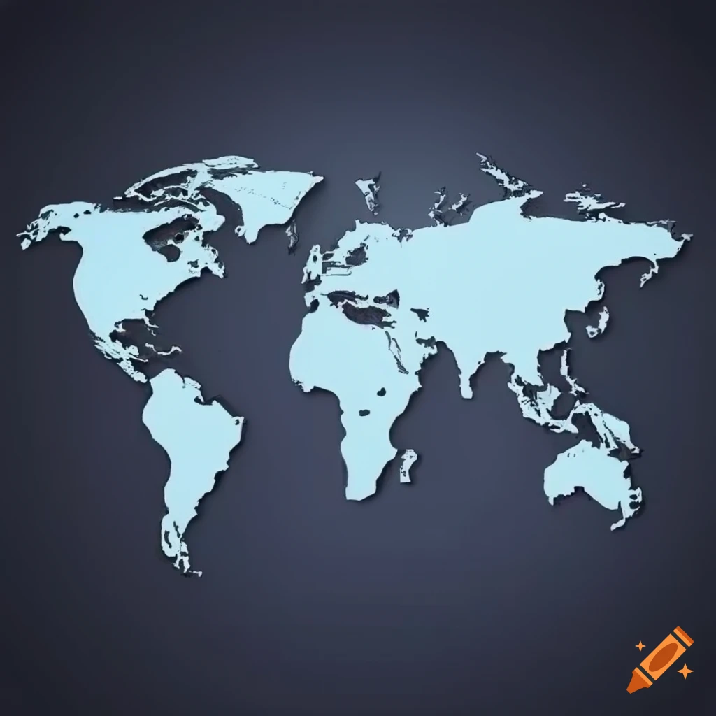 World map on Craiyon