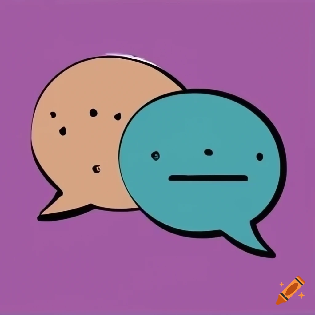 Speaking icon of two people in conversation