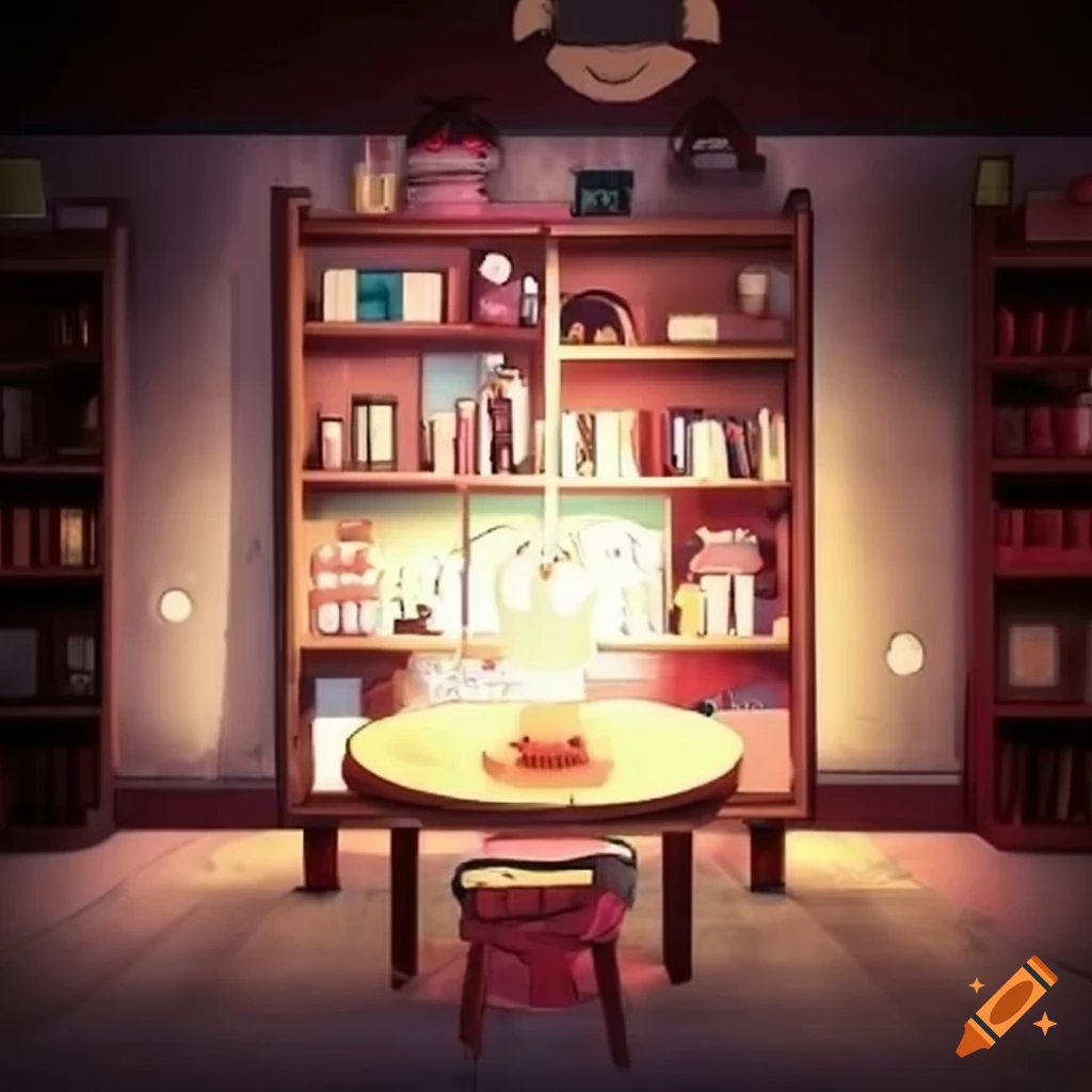 Cute anime nook room less clutter on Craiyon