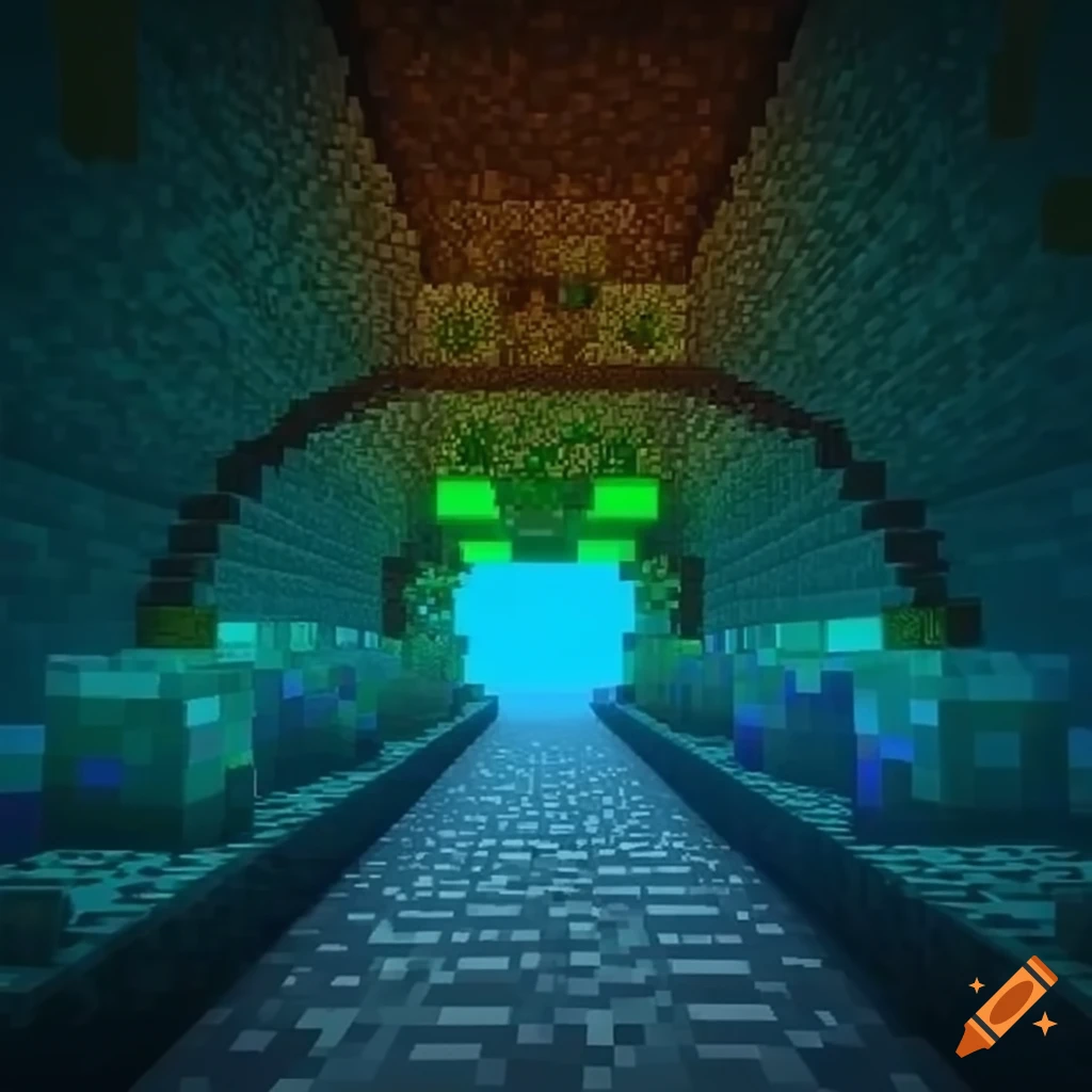 Building a bubble bridge in different colors and sizes in minecraft in ...