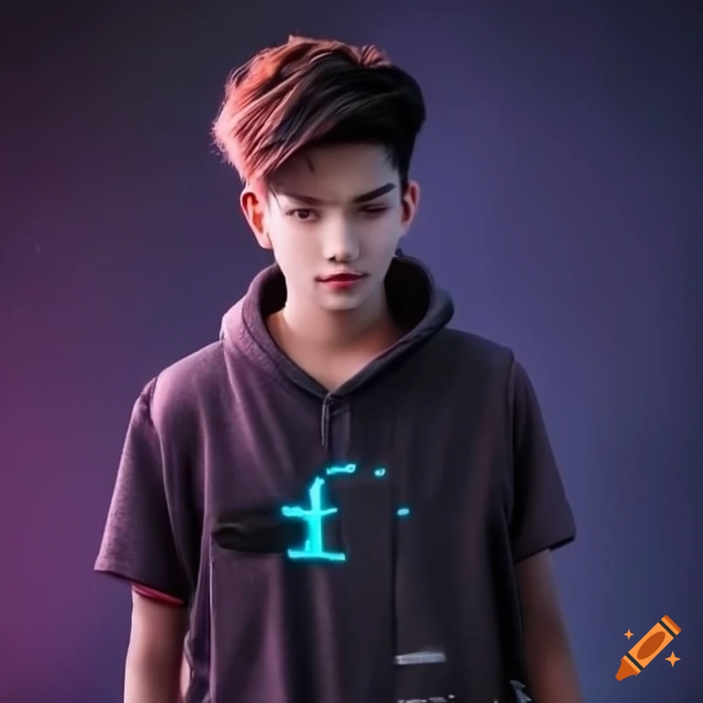 Handsome gamer boy on Craiyon