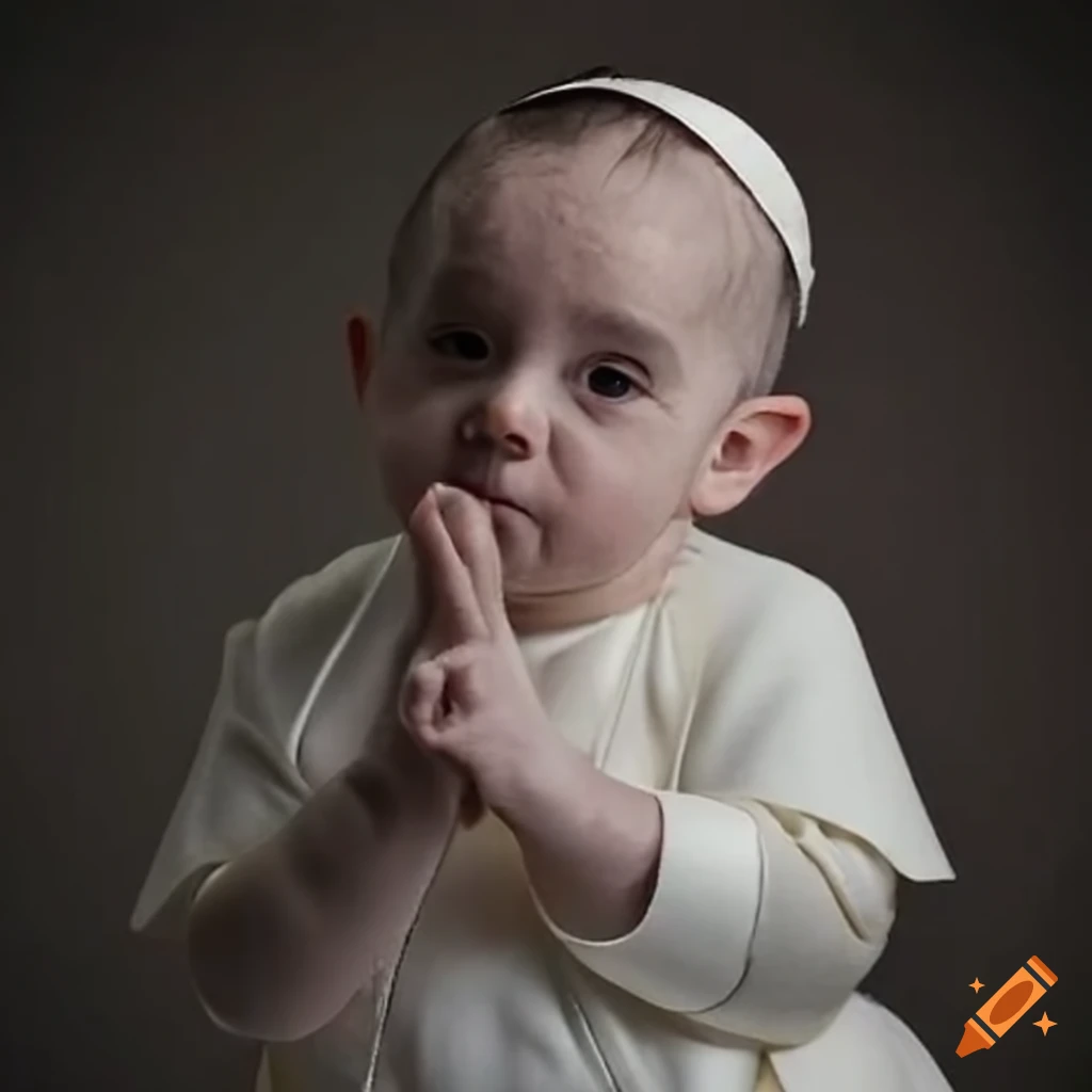 Baby pope francis on Craiyon