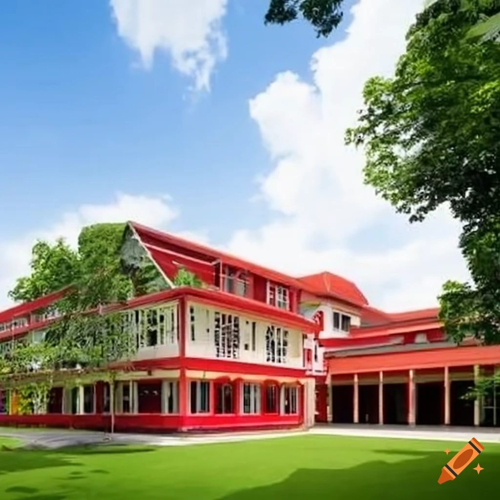 Classic school design of malaysian school on Craiyon