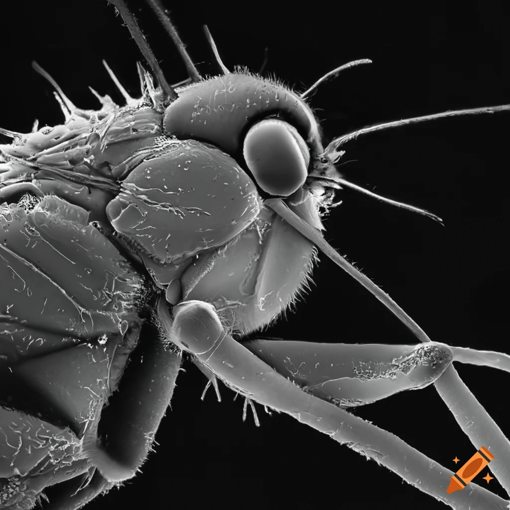 Housefly antennae photo many legs hair details prickly chipset ...