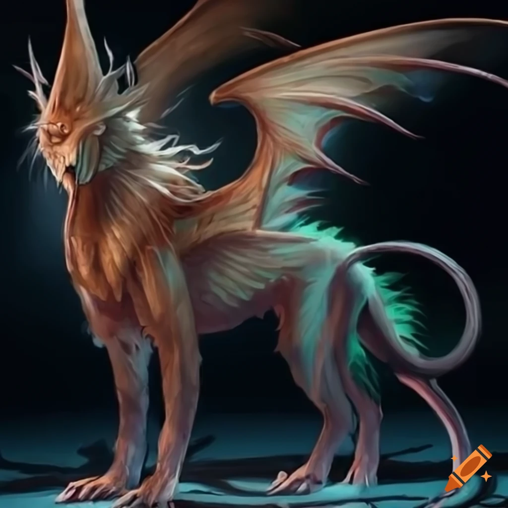 Fantasy mythical creature on Craiyon