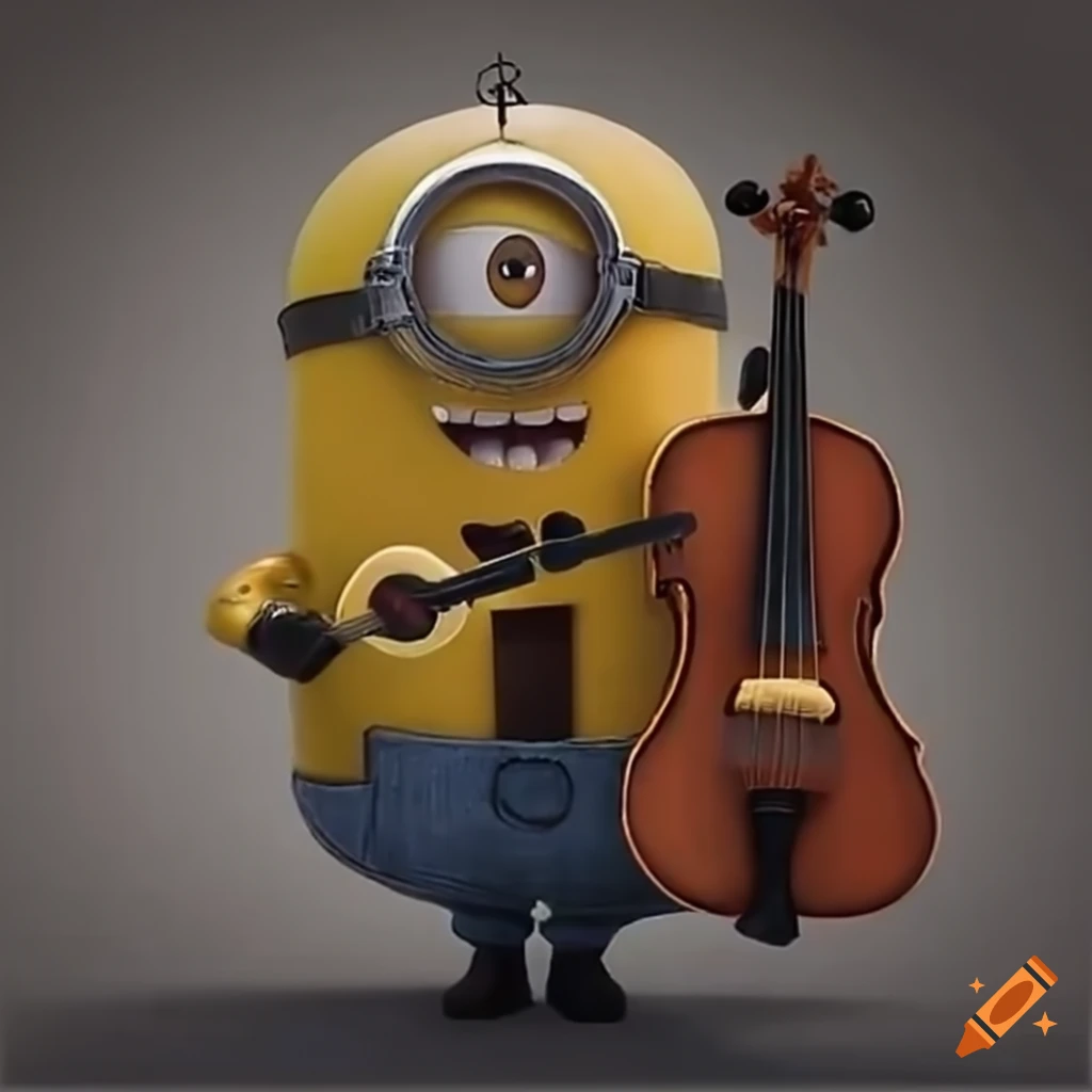 Minion plays cello