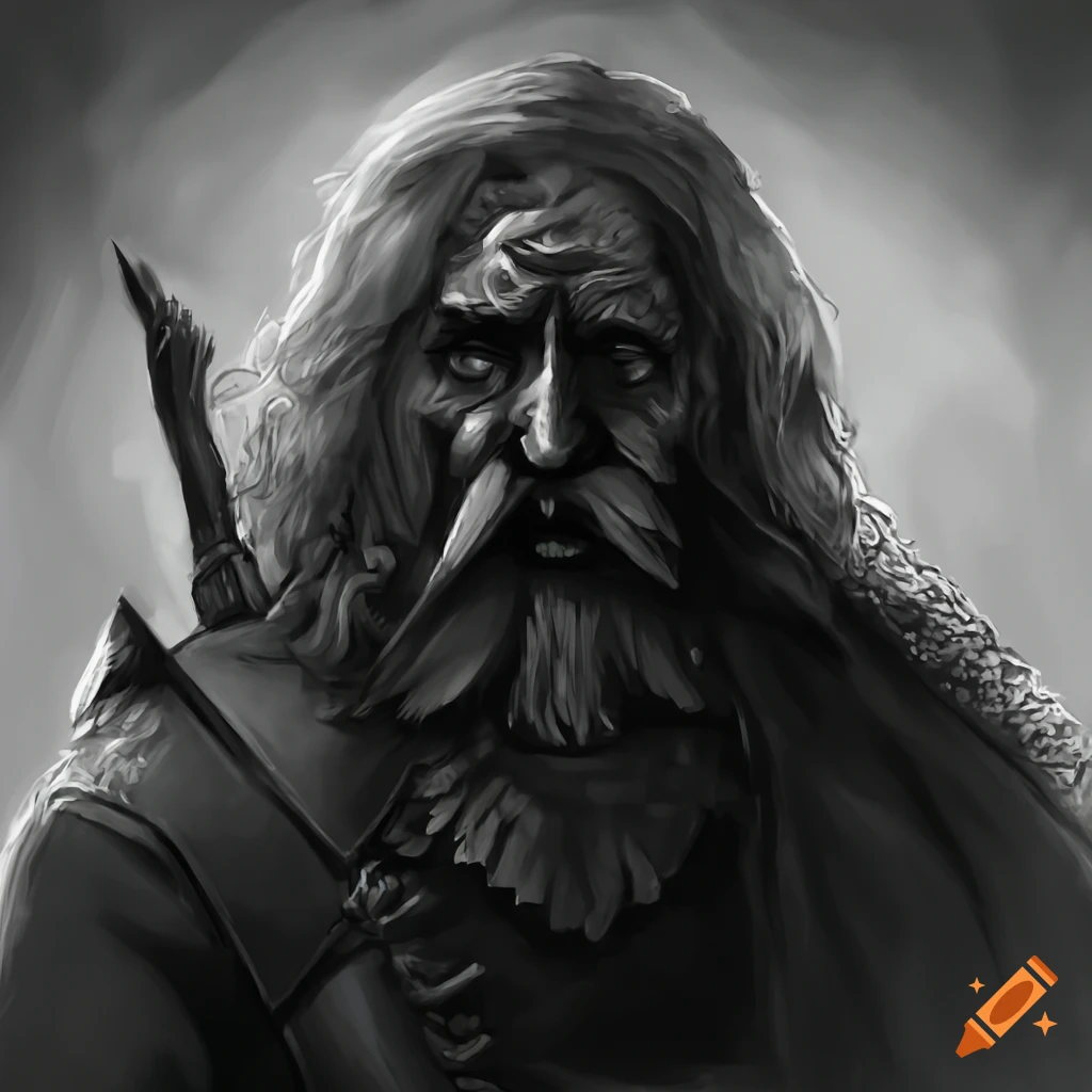 Lord of the rings dwarf in neverwinter nights art