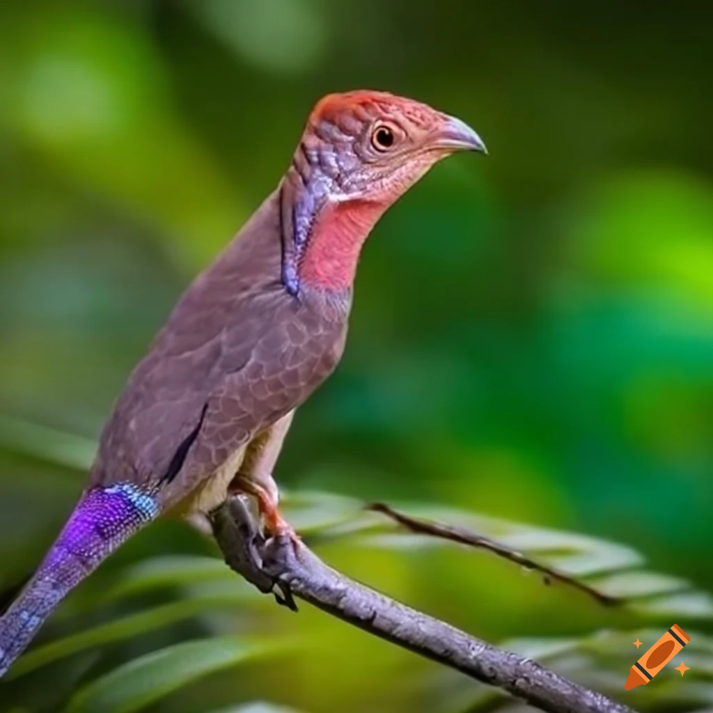 Reptile bird hybrid on Craiyon